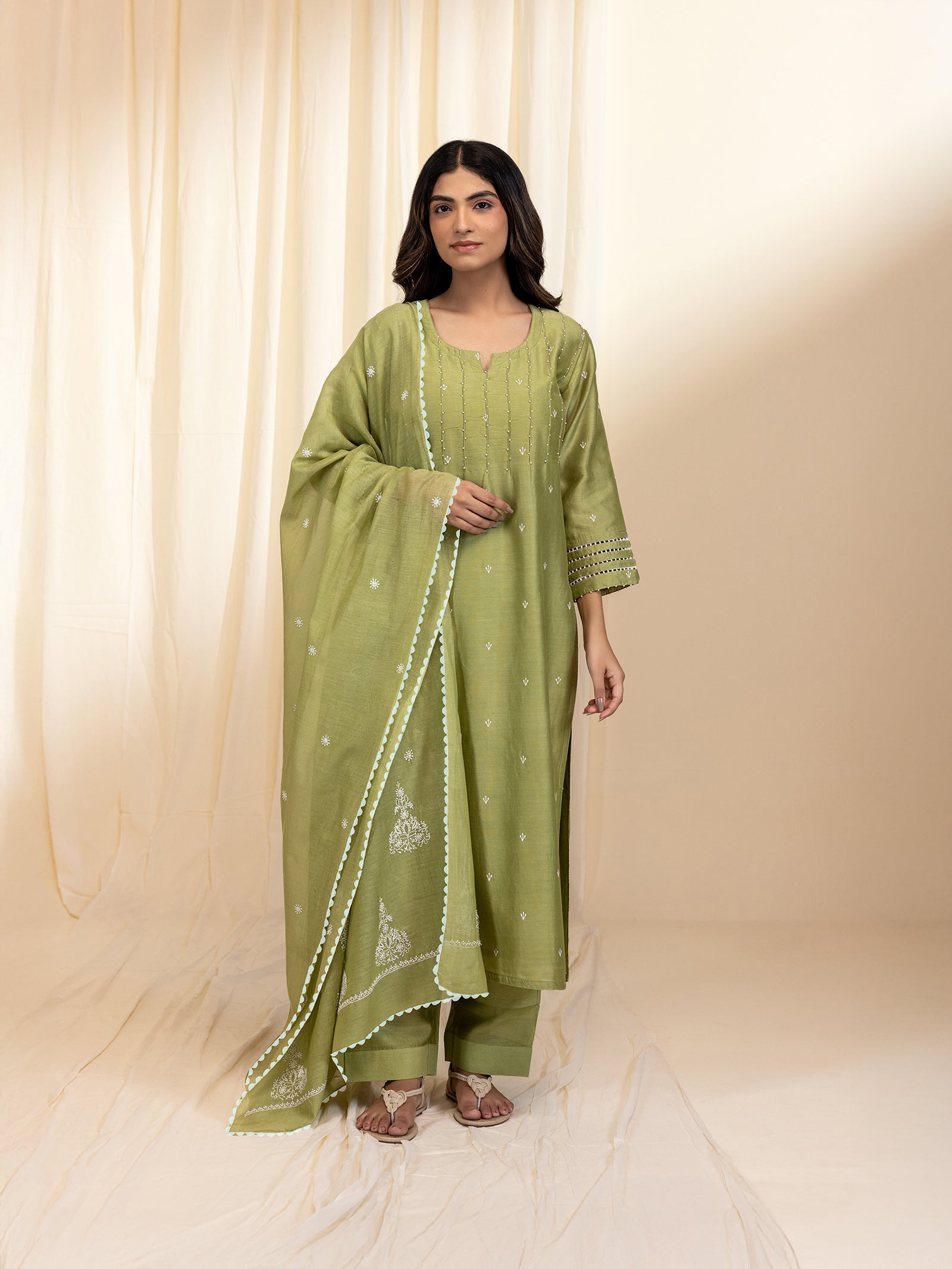 Nawabi Bagh Chanderi Kurta